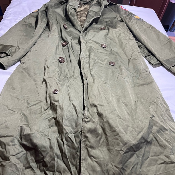 military | Jackets & Coats | Green Trench Coat With Military Style And ...